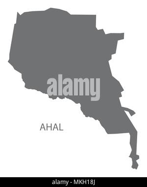 Map of Ahal, a province of Turkmenistan Stock Vector Image & Art - Alamy