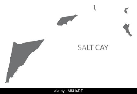 Salt Cay, Turks Islands map. Blank vector map of the Island. Borders of ...