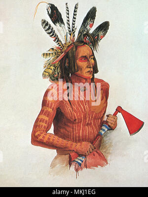 Chief Red Tomahawk Stock Photo - Alamy