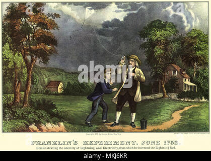 Benjamin Franklin And His Kite Stock Photo: 56678333 - Alamy