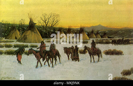 Native Americans, Sioux Indians, back tanding: Joe Merrivale, Young ...