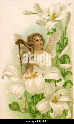 Easter Angels and Lilies Stock Photo - Alamy