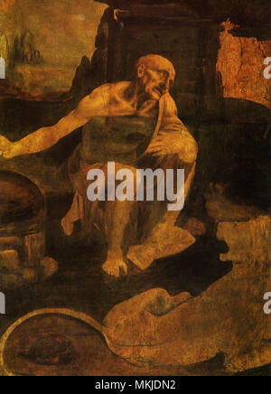 'Saint Jerome' by Leonardo da Vinci is an unfinished oil painting ...