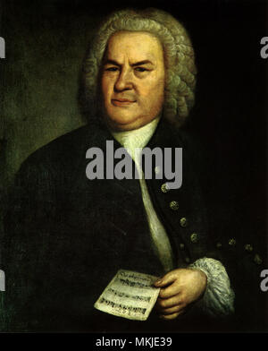 Sheet music by Johann Sebastian Bach (1685-1750) a German composer and ...