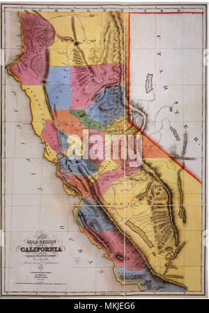 Old California Map Stock Photo - Alamy