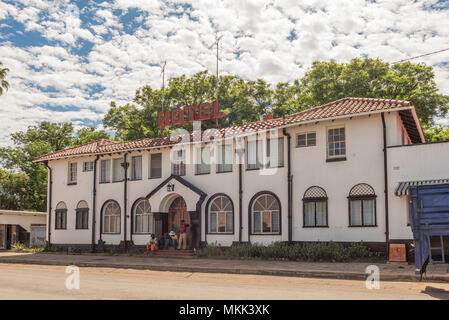 COLENSO, SOUTH AFRICA - MARCH 21, 2018: A street scene, with businesses ...