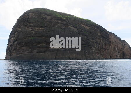 Mighty rock in Indian ocean near Mauritius island Stock Photo - Alamy