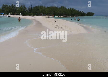 Nice sandy beach on Mauritius island Stock Photo - Alamy