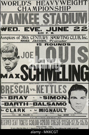 Max Schmeling vs. Joe Louis, 1936 Stock Photo - Alamy