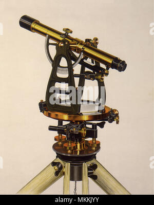 Transit theodolite, illustration Stock Photo - Alamy
