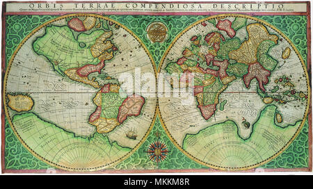 World Map 1587 Stock Photo - Alamy