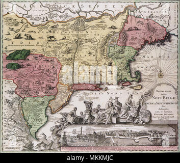 A map of New England and New York , New England, Maps, Early works to ...