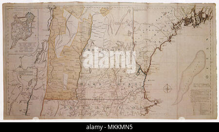 Map of New England 1774 Stock Photo - Alamy