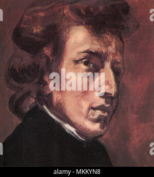 Portrait of Frederic Chopin by Eugene Delacroix, Royal Carthusian ...