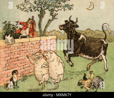 Nursery Rhyme, Hey Diddle Diddle Stock Photo - Alamy