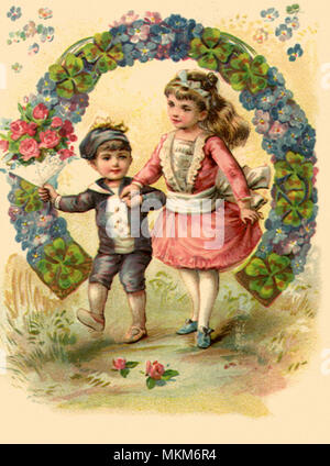 VICTORIAN GIRL SKIPPING Stock Photo - Alamy