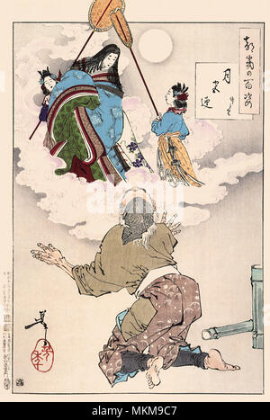 Received back into Moon Palace - Bamboo Cutter, 1888 print #60 from One ...