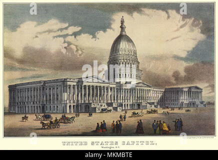 United States Capitol, Washington, D.C. Floor plan showing rotunda and ...