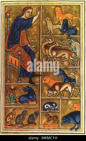 Adam naming the animals Stock Photo - Alamy