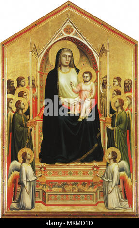Sitting madonna with child Stock Photo - Alamy