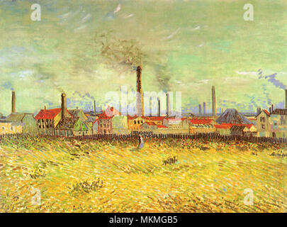 Vincent van Gogh, The Factory at Asnieres. 1887. Post-Impressionism ...