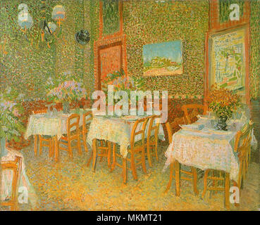 Vincent van Gogh, Interior of a Restaurant. 1887. Post-Impressionism ...