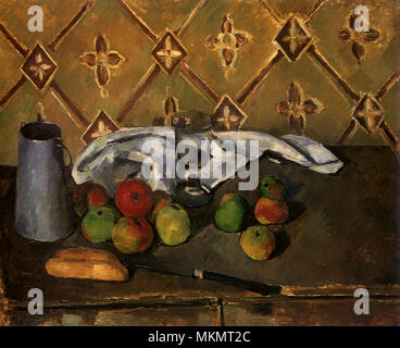 Paul Cezanne, Still Life with Apples, painting, 1893-1894 Stock Photo ...