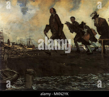 A portrait of Peter I of Russia, also known as Peter the Great, painted ...