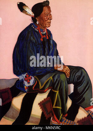 Chief Two guns White Calf & Mike Gibbons Stock Photo - Alamy