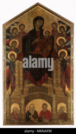 Madonna and Child Enthroned with Angels and Prophets, Santa Trinita ...