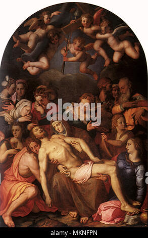 Agnolo Bronzino - the Deposition of Christ Stock Photo - Alamy