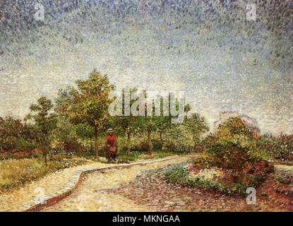 Lane in Voyer d'Argenson Park at Asnieres 1887; Paris, France by ...