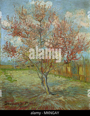 The Pink Peach Tree, Vincent van Gogh, 1888 Stock Photo - Alamy