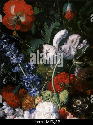 A vase with flowers in a niche Stock Photo - Alamy