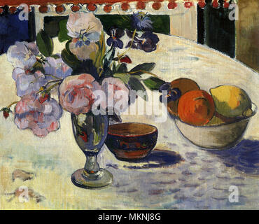 the Still Life With Flowers by Paul Gauguin 1882. the Ny Carlsberg ...