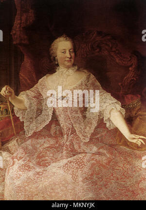 Portrait of Empress Maria Theresa of Austria, painting by artist Josef ...