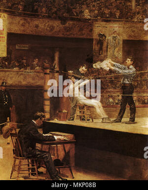 Thomas Eakins (1844-1916) "Between Rounds", oil on canvas, 1898/9 Stock ...