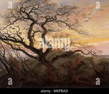 Caspar David Friedrich The Tree of Crows Stock Photo - Alamy