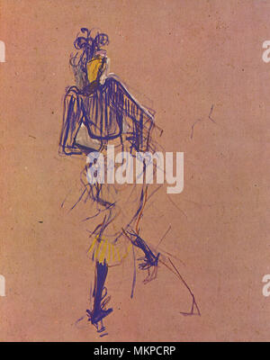 Jane Avril Dancing by Henri de Toulouse-Lautrec painting at The Musée d ...