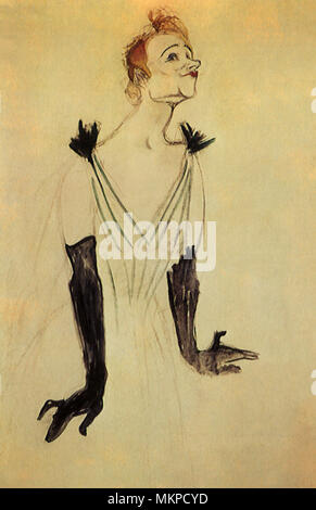 'Yvette Guilbert' is a portrait by Toulouse-Lautrec that showcases the ...
