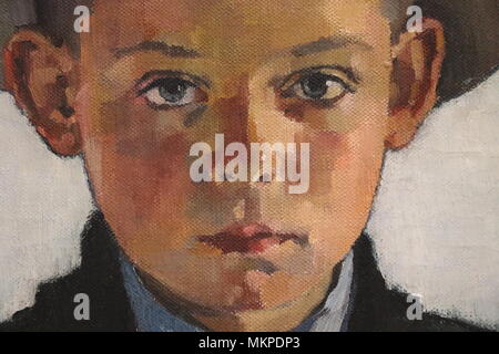 ‘George, the Artist’s Son, at eight’. Oil on canvas of Frederick Jaeger ...