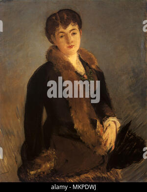 Edouard Manet - Portrait of Isabelle Lemonnier Stock Photo - Alamy