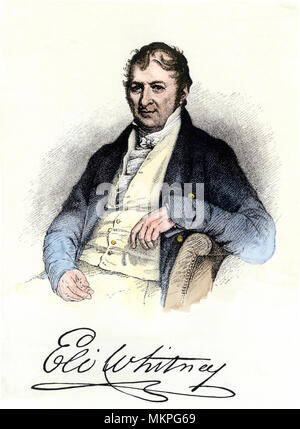 Eli Whitney, Cotton Gin, 18th Century Stock Photo - Alamy