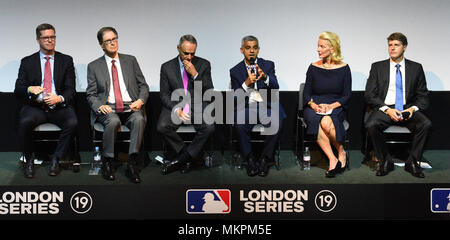 Chief of Business Affairs for the MLBPA Tim Slavin during the press ...