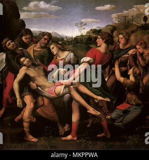 The Deposition of Christ, Raphael, Raffaello S., 1510 Stock Photo - Alamy