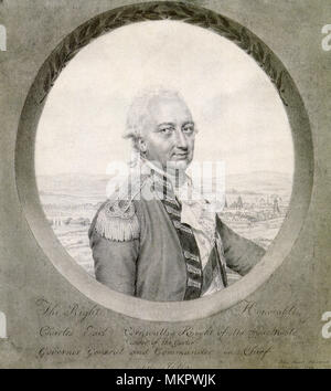 Portrait of Charles Cornwallis, 1st Marquess Cornwallis, engraved by ...