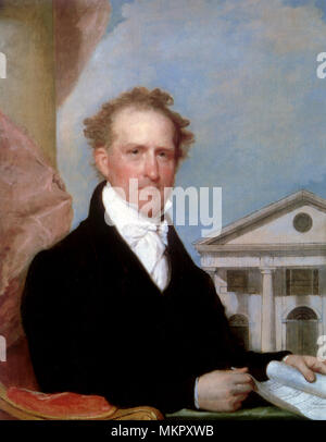 The portrait of Josiah Quincy by Gilbert Stuart, painted in the late ...