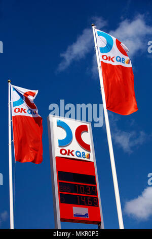OKQ8 gas station Stock Photo - Alamy