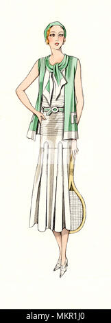 Tennis model with racquet Stock Photo - Alamy