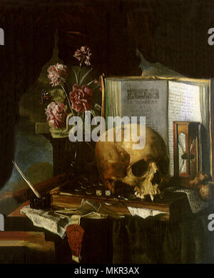 Vanitas still life with skull books and fruit 1630 Harmen steenwijck 1612 1666 Netherlands ...
